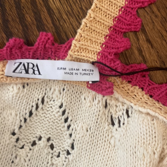 Zara | Tops | Nwt Zara Crochet Knit Heart Top | Poshmark